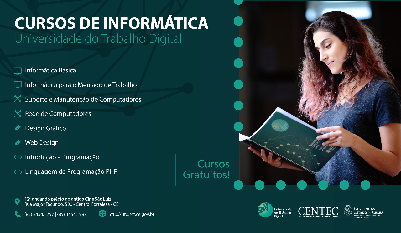 Centec Oferece Mais De 500 Vagas Em Cursos De Informática Básica E